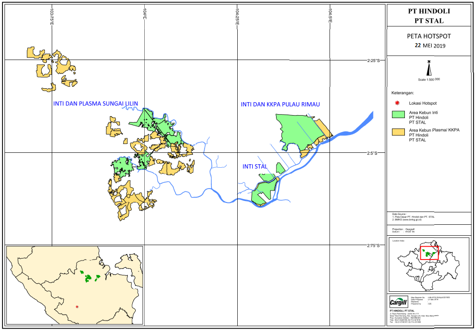 Usaha-usaha peninjauan titik api di lokasi perkebunan | Cargill Indonesia